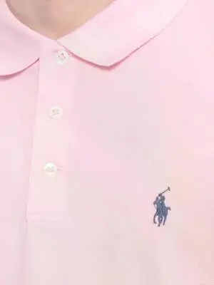 Polo Ralph Lauren Embroidered-logo Cotton Polo Shirt - Pink