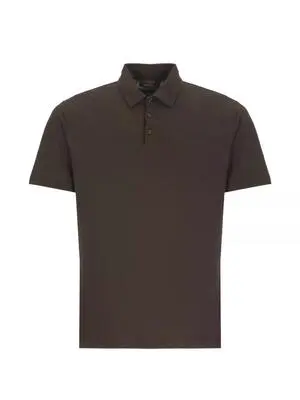 ZANONE Short-sleeve Polo Shirt - Brown