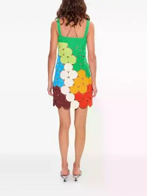 SIMONMILLER Beep Beep Openwork Mini Dress - Green