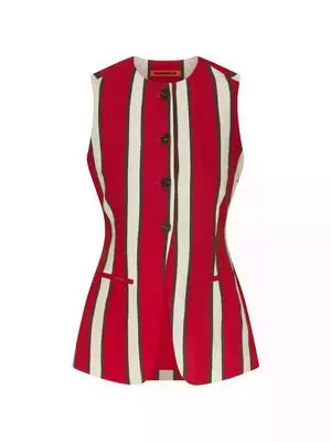 SIMONMILLER Del Mar Striped Top - Red