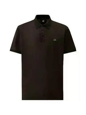 C.P. COMPANY Logo-patch Polo Shirt - Brown