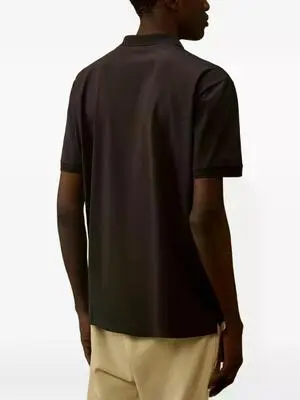 C.P. COMPANY Logo-patch Polo Shirt - Brown