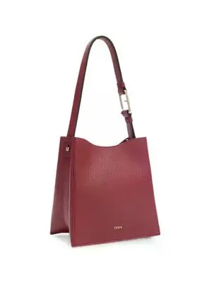 Furla Grained Tote Bag - Red