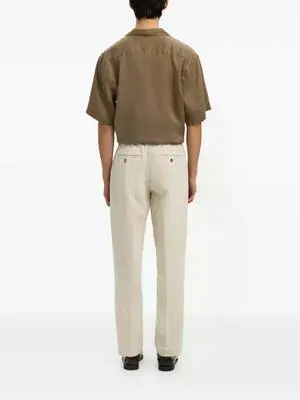 SELECTED Straight Trousers - White