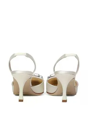 Manolo Blahnik Mayjousli Slingback Pumps - Neutrals