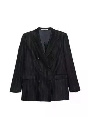 Tagliatore Pinstripe Double-breasted Suit - Blue