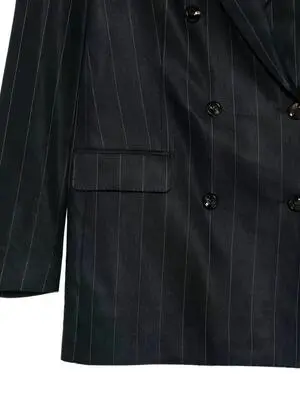 Tagliatore Pinstripe Double-breasted Suit - Blue