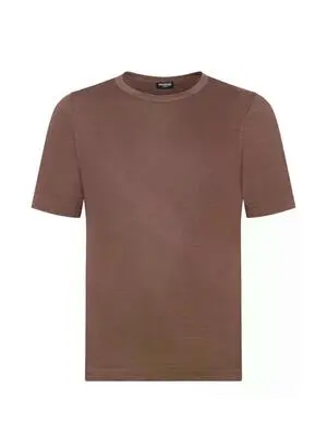 FRANZESE COLLECTION Crew-neck Short-sleeves T-shirt - Brown