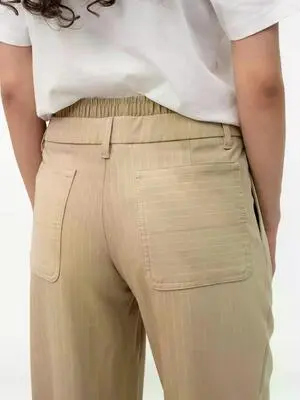 Hugo Pinstripe Trousers With Back Pockets