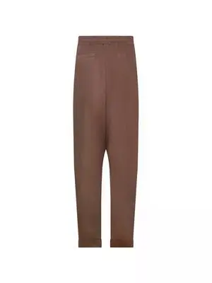 FRANZESE COLLECTION Linen Trousers - Brown