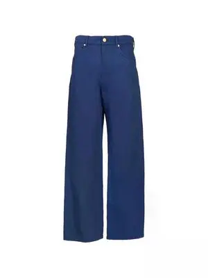 Max Mara Buttoned Drill Trousers
