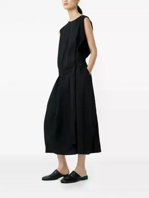 Studio Nicholson Wold Belted A-line Mini Dress - Black