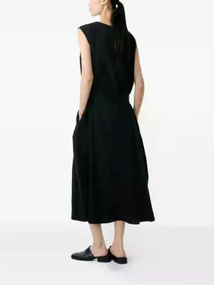 Studio Nicholson Wold Belted A-line Mini Dress - Black