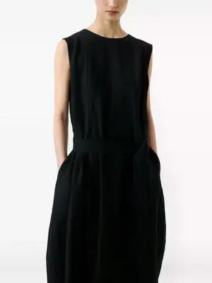 Studio Nicholson Wold Belted A-line Mini Dress - Black
