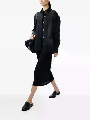 Studio Nicholson Paso Boxy Shirt - Black