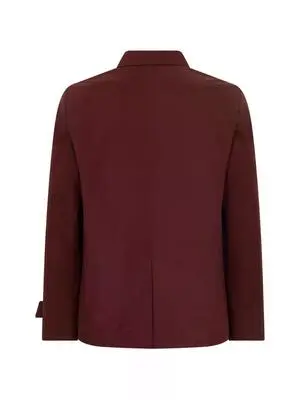 MOORER Double-breasted Jacket - Red