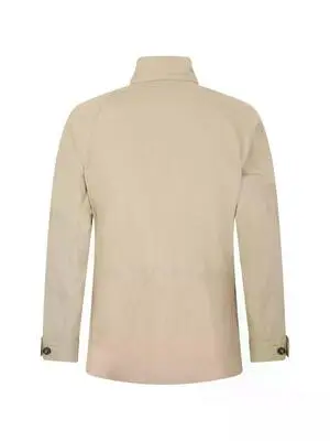 MOORER Button Front Pocket Jacket - Neutrals