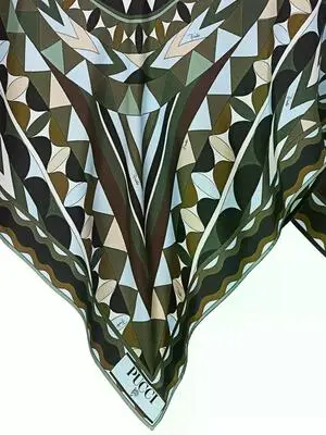Emilio Pucci Geometric-print Blouse - Green