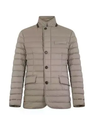 MOORER Quilted Padded Jacket - Neutrals