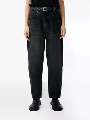 Studio Nicholson Five-pocket Tapered Jeans - Black