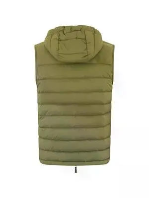 MOORER Padded Hooded Gilet - Green