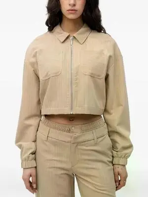 Hugo Pinstripe Zipped Jacket