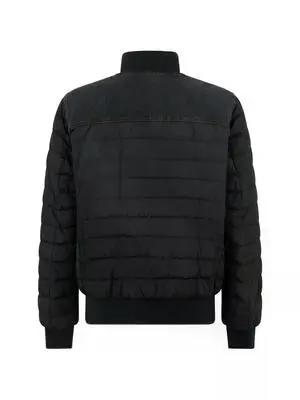 MOORER Padded High Collar Jacket - Black