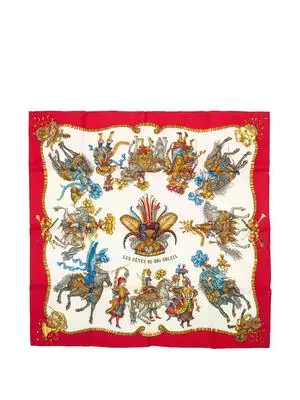 Hermès Silk Scarf - Red