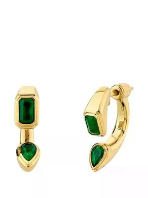 Shay Emerald Earrings - Gold