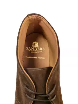 SANDERS Lace-up Suede Boots - Brown