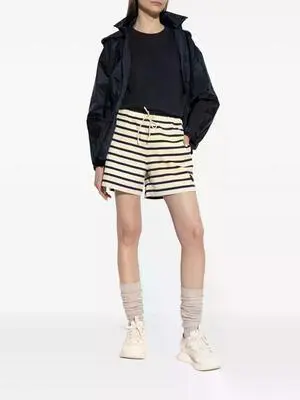Moncler Hooded Zip-up Jacket With Elasticated Waist