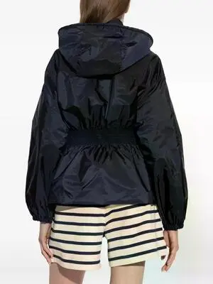 Moncler Hooded Zip-up Jacket With Elasticated Waist