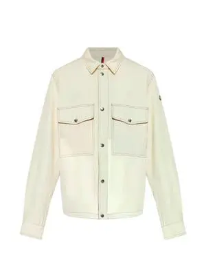 Moncler Patch-pocket Buttoned Jacket - Neutrals