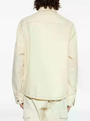 Moncler Patch-pocket Buttoned Jacket - Neutrals