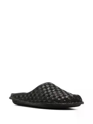 Comme Des Garçons Woven Leather Mules