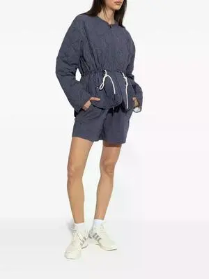 RETHINKIT STUDIOS Check-pattern Drawstring Shorts - Blue