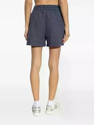 RETHINKIT STUDIOS Check-pattern Drawstring Shorts - Blue