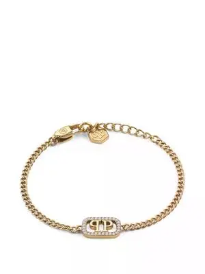 Philipp Plein Lettering Crystal Bracelet - Gold