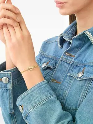 Philipp Plein Lettering Crystal Bracelet