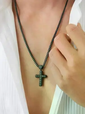 Philipp Plein Crucifix Chain Necklace