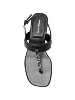 Michael Kors Marcia Chain-detail Sandals - Black