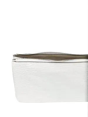 TOTEME Crocodile-embossed Clutch Bag - White