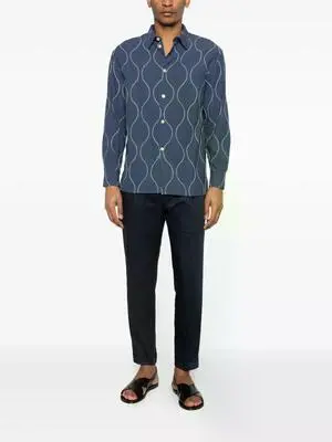 CENERE GB Denver Trousers - Blue