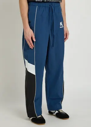 NAHMIAS Warm Up Panelled Shell Track Pants - Blue