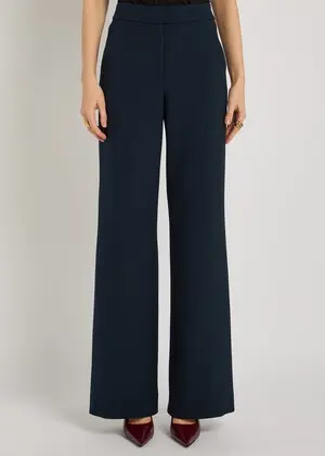 Veronica Beard Tonelli Straight-leg Woven Trousers