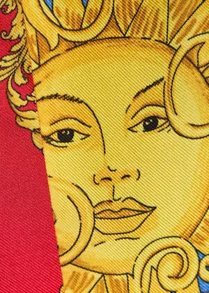 Versace Printed Silk-twill Bandeaux