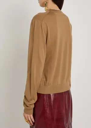 Versace Wool-blend Jumper With Layered Neck