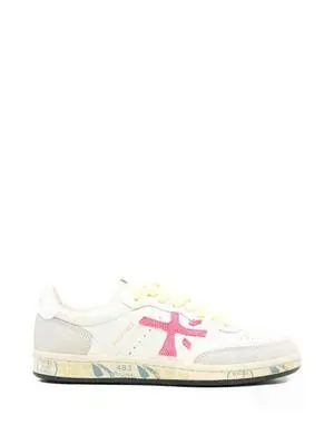 Premiata Appliqué Sneakers - Neutrals