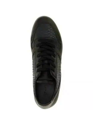 Rick Owens Minimal Leather Sneakers - Black
