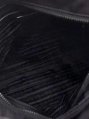 Prada 2013-2026 Saffiano Trimmed Re-nylon Crossbody Bag